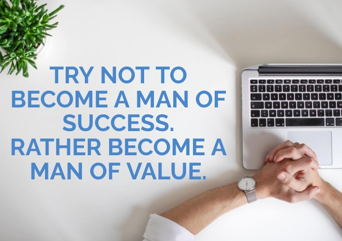 SUCCESS AND VALUE QUOTE TEMPLATE | PosterMyWall