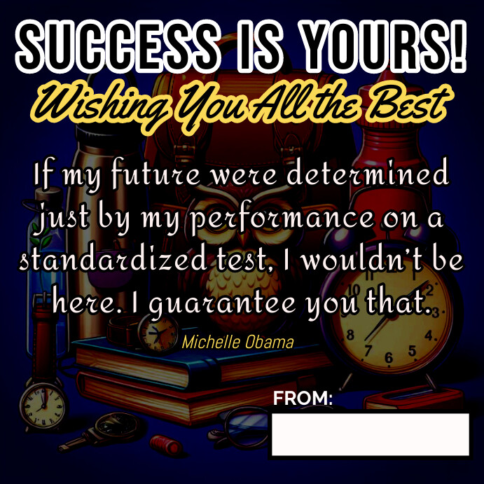 Success card for Exams flyer Template | PosterMyWall