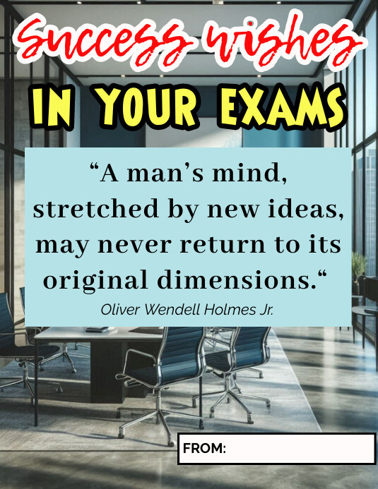 Copy of Success card wishes in exams card design | PosterMyWall