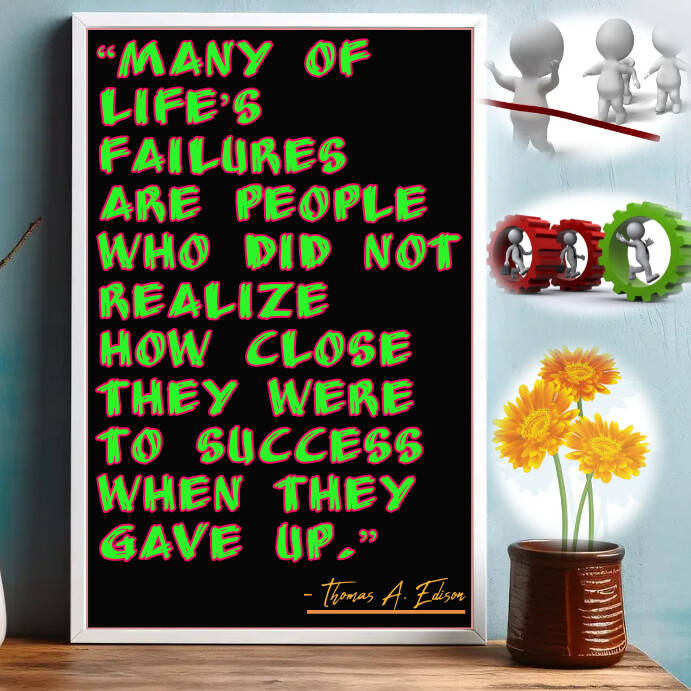 SUCCESS IN LIFE Template | PosterMyWall