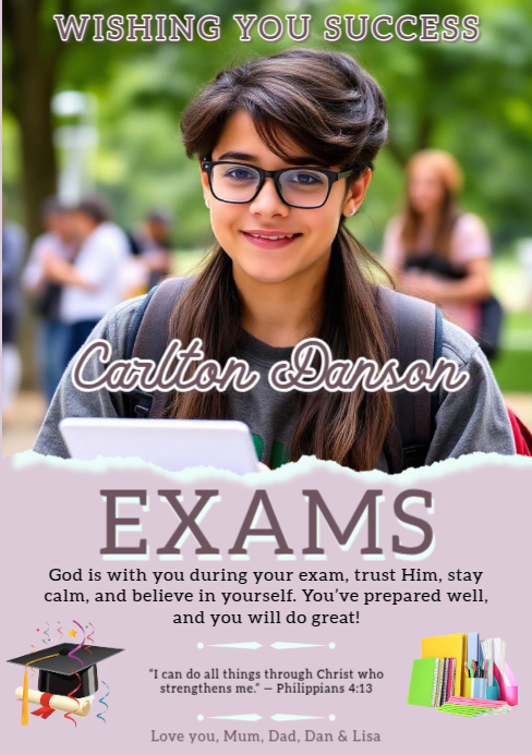 Success In Your Exams Card Template | PosterMyWall