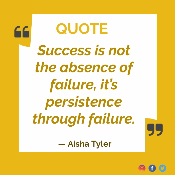 Copy of Success inspirational quotes template design | PosterMyWall