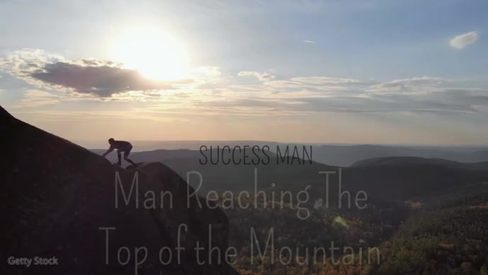 Success man . the mountain Template | PosterMyWall