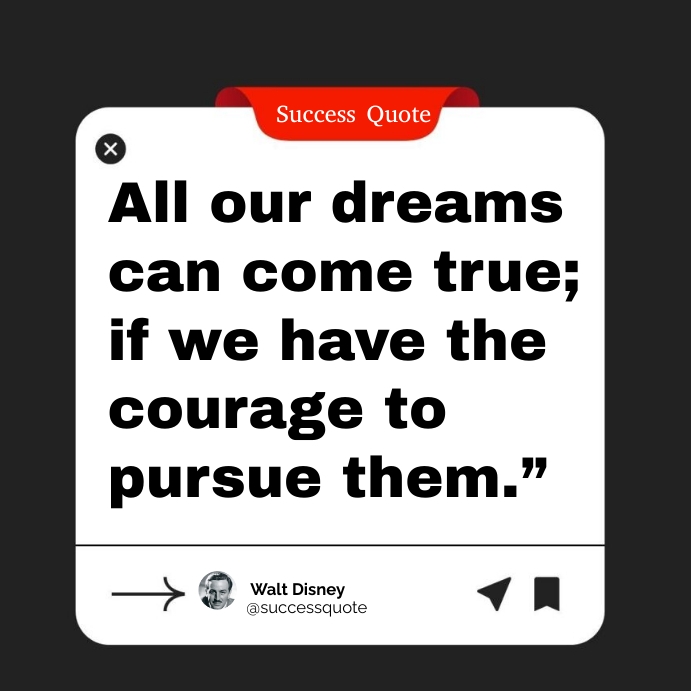 Plantilla de Success Quote Design | PosterMyWall