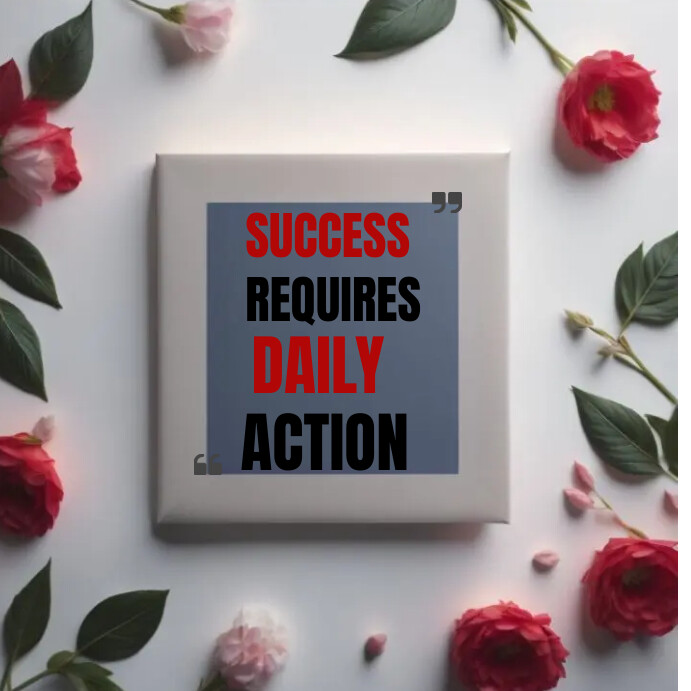 Success quote template | PosterMyWall