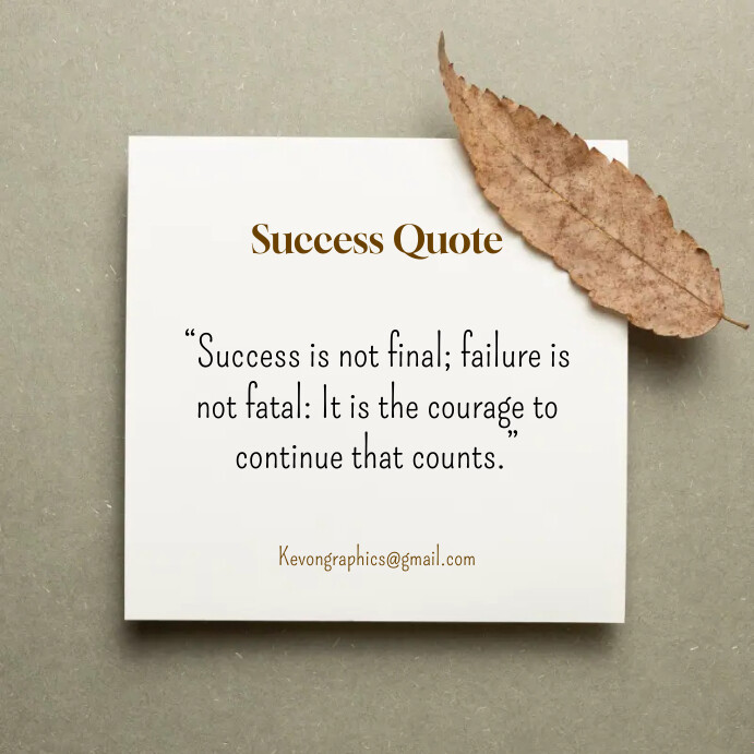 Success quotes Template | PosterMyWall