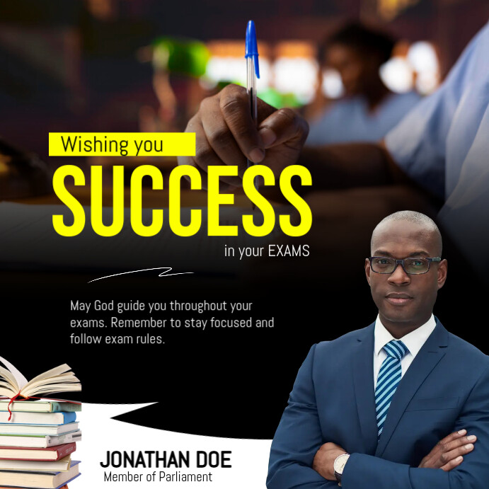 Copy of Success wishes card | PosterMyWall