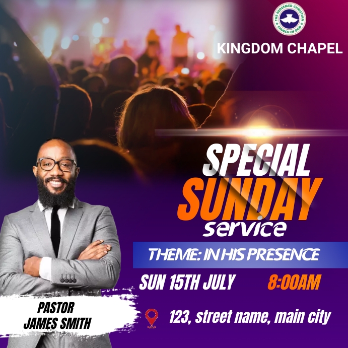 SUDAY SERVICE Template | PosterMyWall