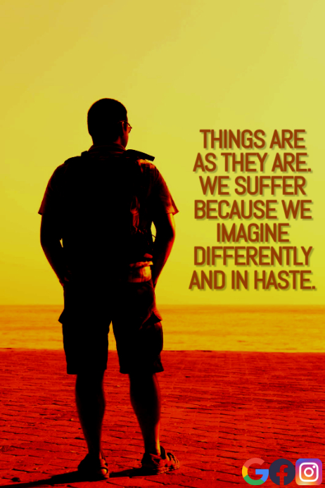 SUFFER AND IMAGINE QUOTE TEMPLATE | PosterMyWall