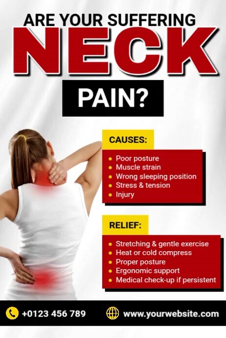 Suffering For Neck Pain Template | PosterMyWall