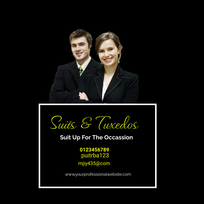 Plantilla de suit store flyer | PosterMyWall