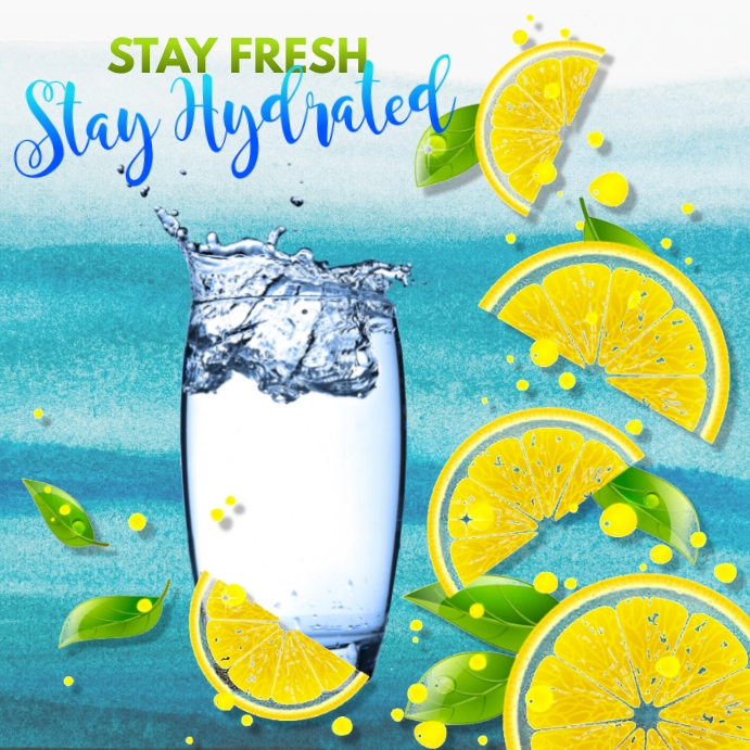 Summer, Stay Hydrated Template | PosterMyWall