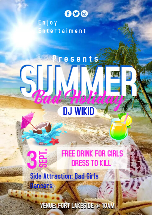 Summer 1 Template | PosterMyWall