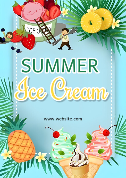 Summer A4 Template | PosterMyWall