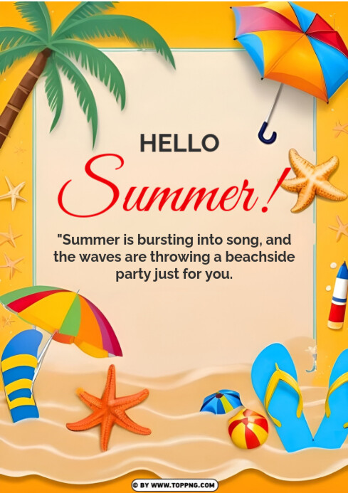Plantilla de Summer A4 | PosterMyWall