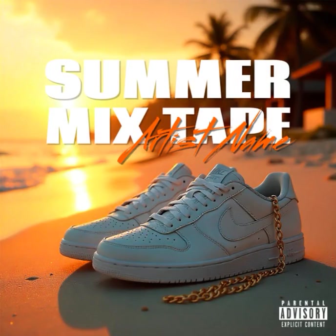 Copy of Summer Album Cover Обложка Альбома | PosterMyWall