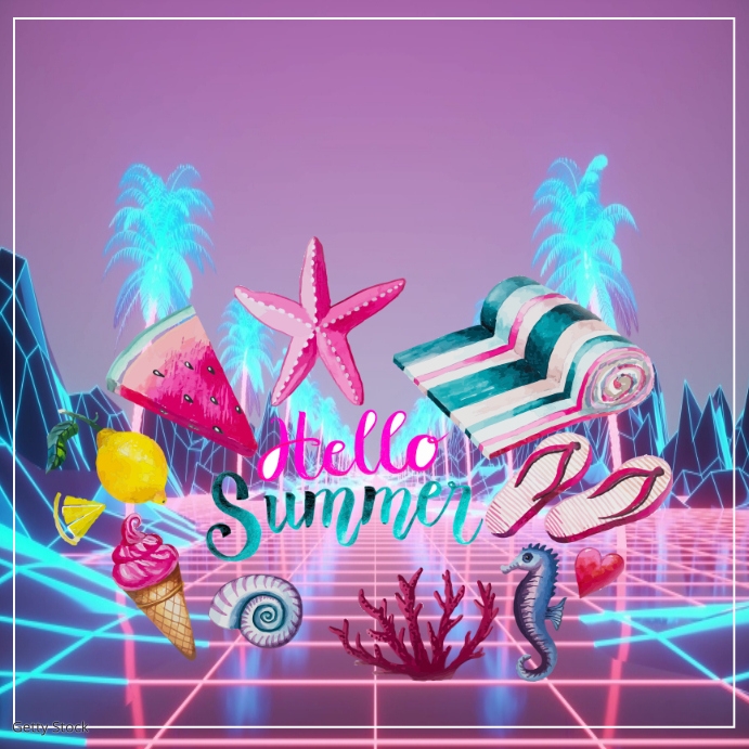Plantilla de summer background | PosterMyWall