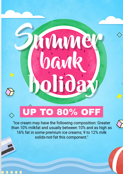 Copy of Summer Bank Holiday A4 | PosterMyWall