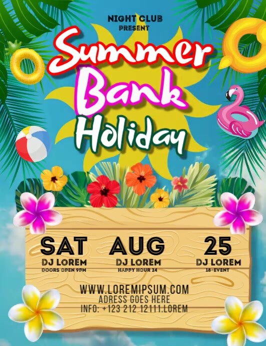 Copy of Summer bank holiday | PosterMyWall
