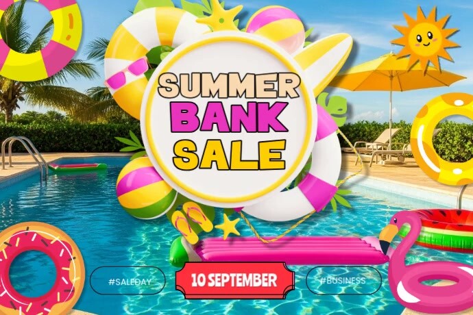 Summer Bank Sale Ads Template | PosterMyWall