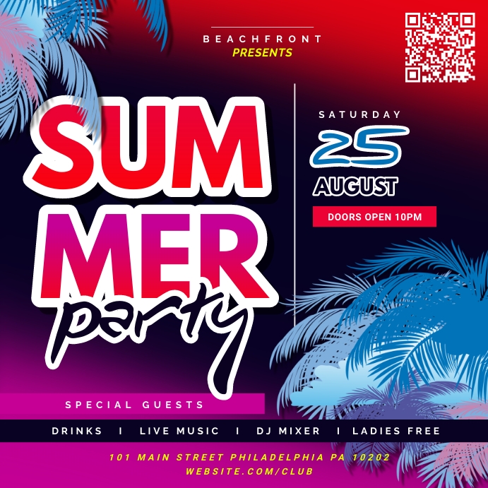 Summer Bash Template | PosterMyWall