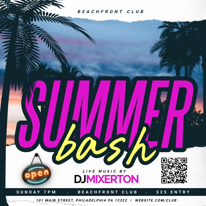 Summer Bash Template | PosterMyWall