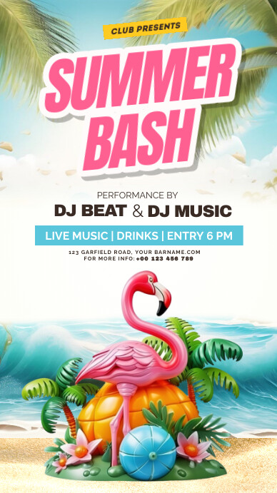 Copy of summer bash | PosterMyWall