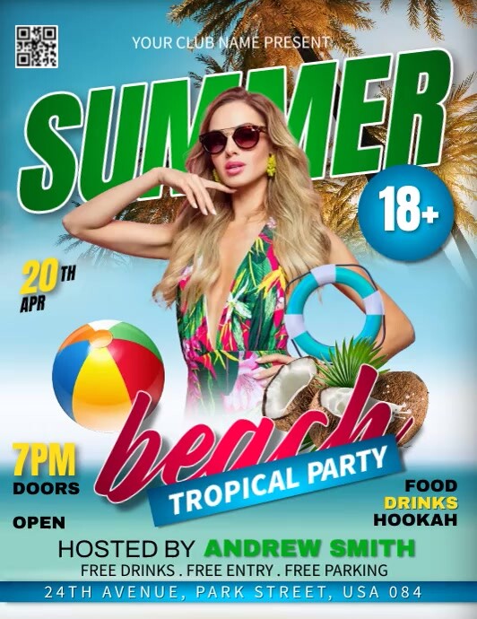 Plantilla de Summer Beach Ads | PosterMyWall