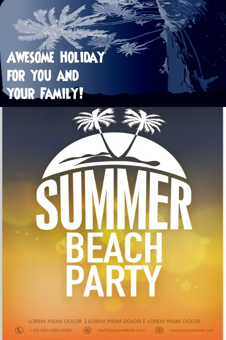 Summer beach Template | PosterMyWall