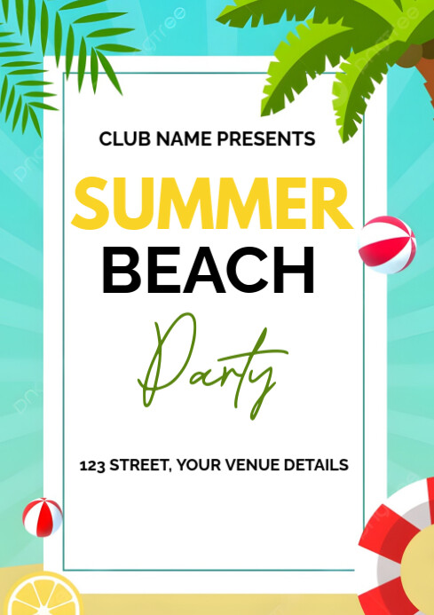 Summer Beach Template | PosterMyWall