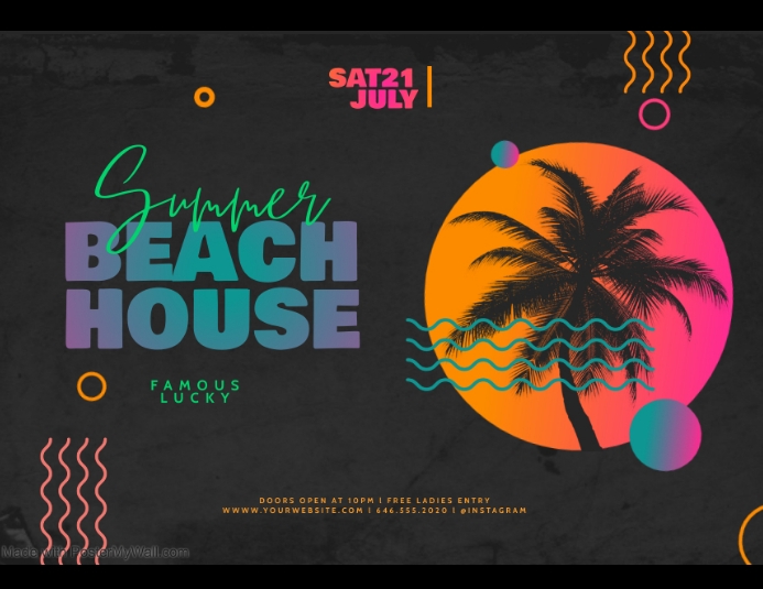 Copy of Summer Beach House | PosterMyWall