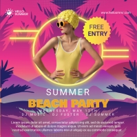 Beach Party Template | PosterMyWall