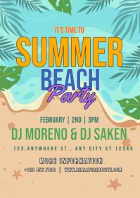 Summer Beach Party Template | PosterMyWall