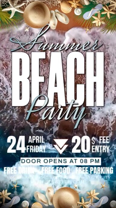 summer beach party Template | PosterMyWall