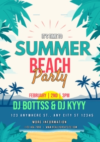 Summer Beach Party Template | PosterMyWall