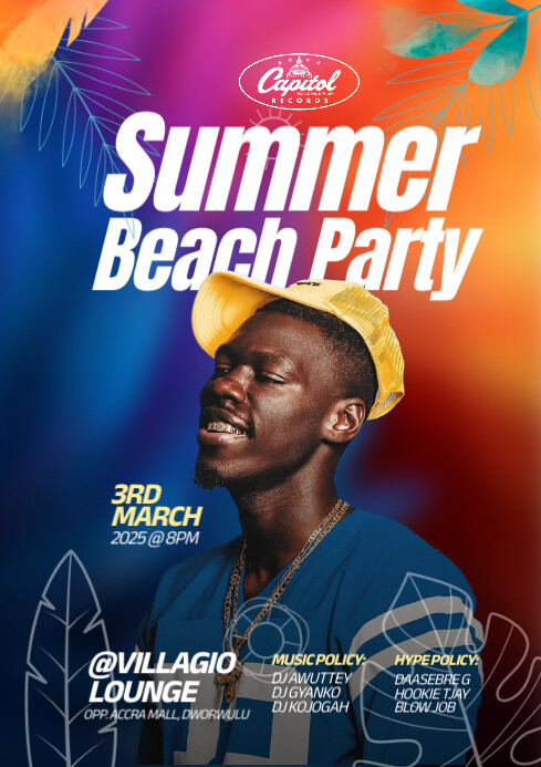 Copia de Summer Beach Party Design Template | PosterMyWall