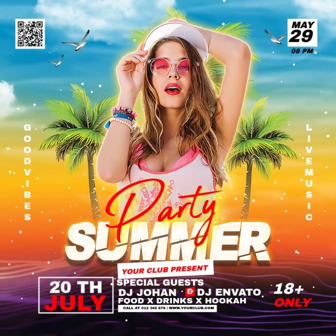 Copy of summer beach party | PosterMyWall