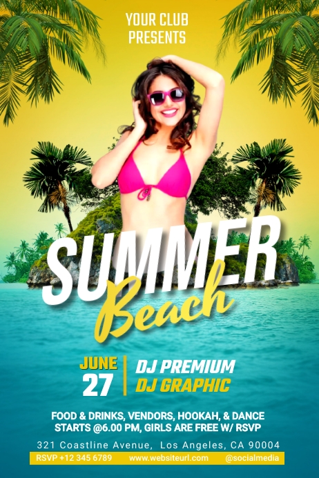 Copy of Summer Beach Party Flyers | PosterMyWall