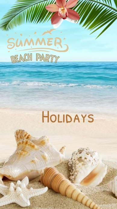 summer beach party holidays Template | PosterMyWall
