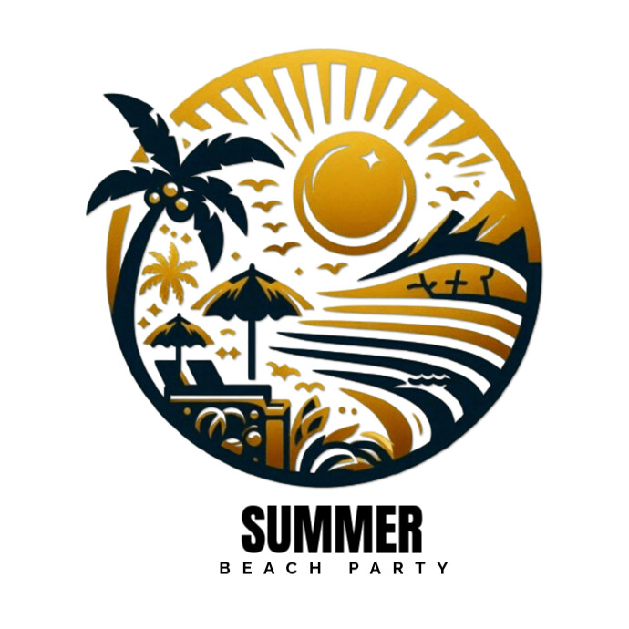 Summer beach picnic logo Template | PosterMyWall