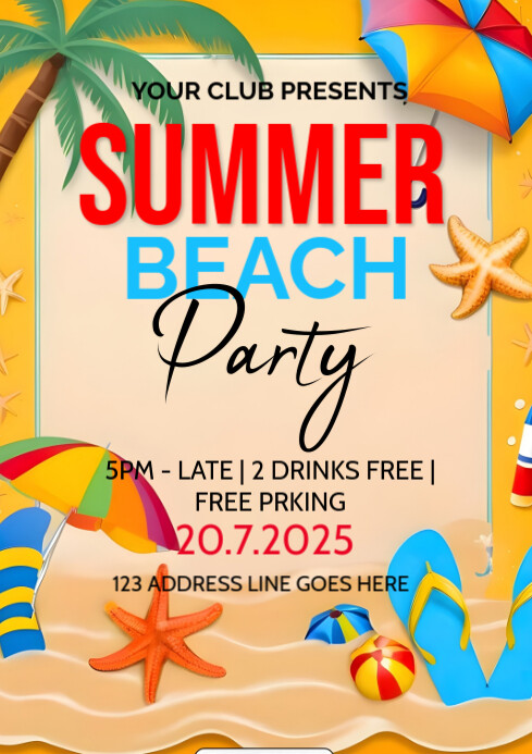 Plantilla de Summer Beach post | PosterMyWall