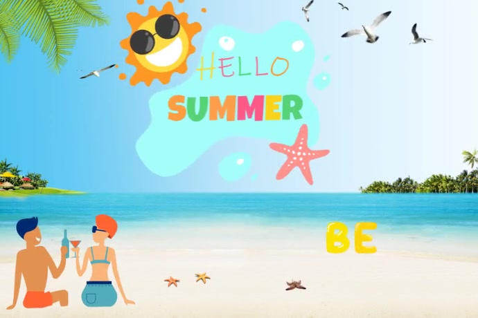 summer beach poster Template | PosterMyWall