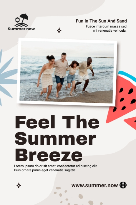 Summer Beach Vacation Template | PosterMyWall