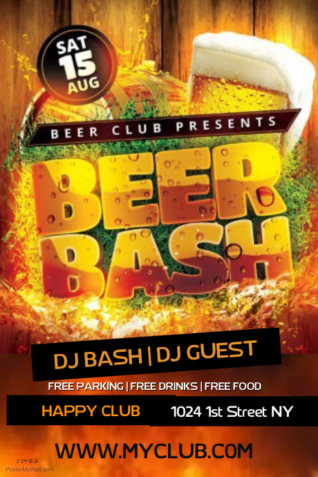 Copy of Summer beer bash Flyer | PosterMyWall