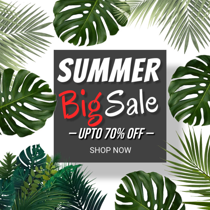 SUMMER BIG SALE AD Template | PosterMyWall