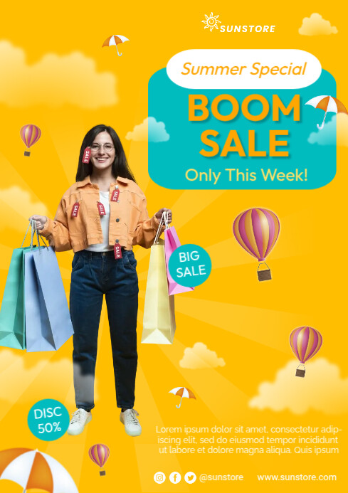 Summer Big Sale Template | PosterMyWall