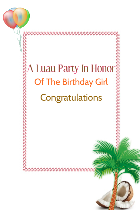 Summer Birthday Poster For A Girl Templat | PosterMyWall