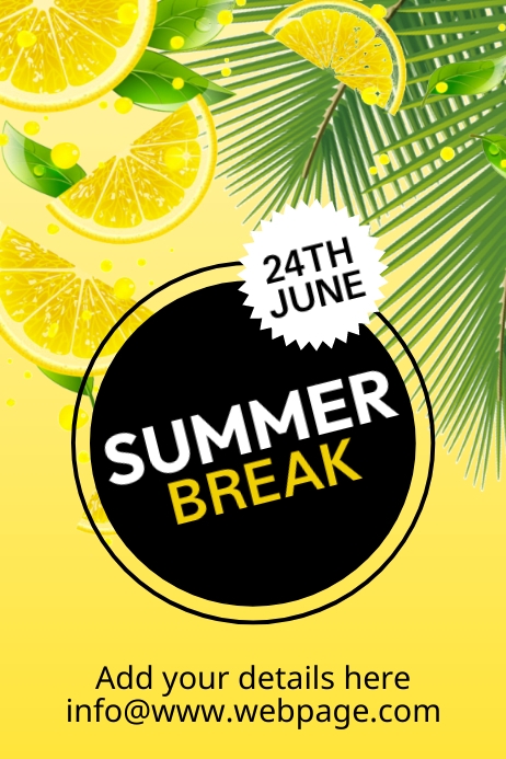 Summer break,poster Template | PosterMyWall