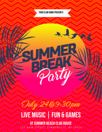 Summer Break Flyer Template | PosterMyWall