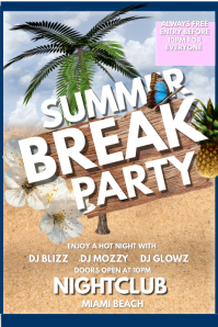 Summer Break Template | PosterMyWall